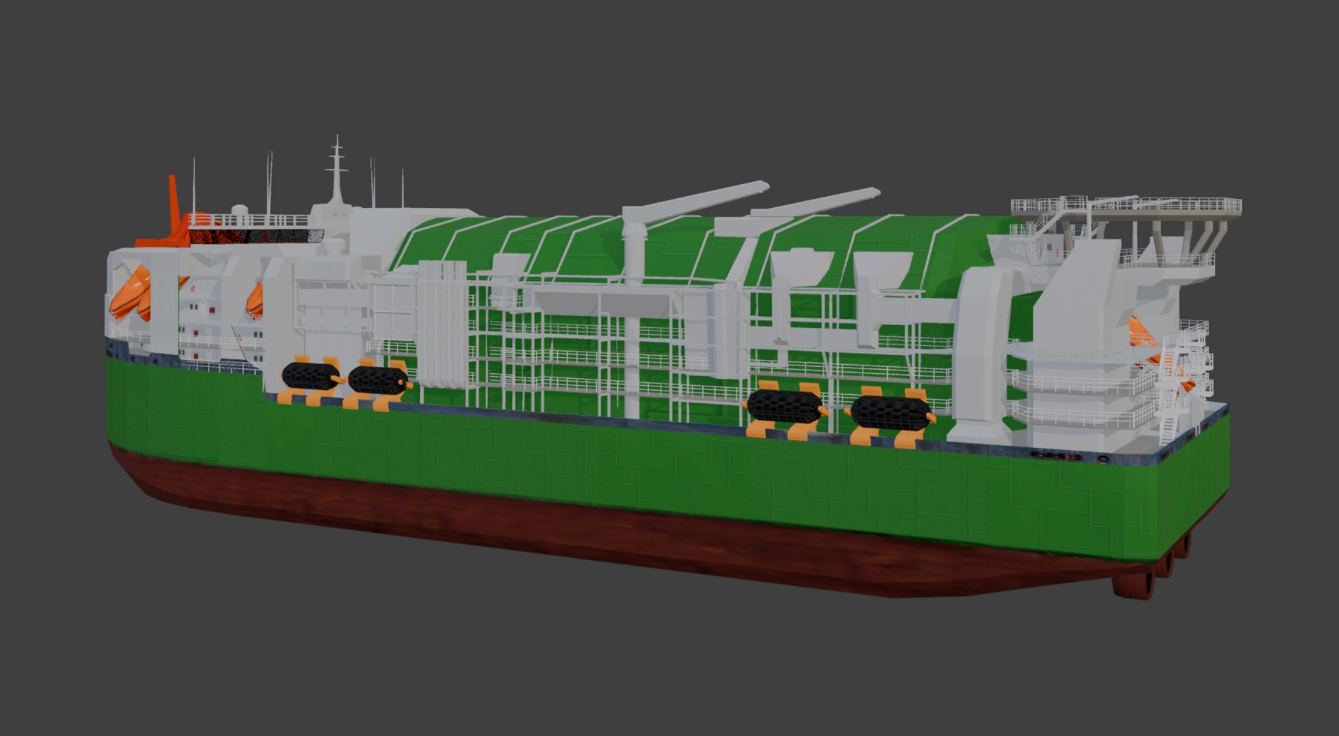 Small FPSO FSRU Ship 145m 60000 M3 3D Model - TurboSquid 2408322