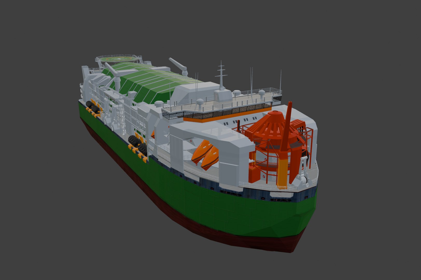 Small FPSO FSRU Ship 145m 60000 M3 3D Model - TurboSquid 2408322