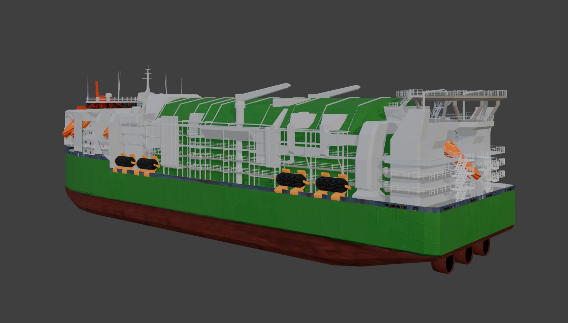 Small FPSO FSRU Ship 145m 60000 M3 3D Model - TurboSquid 2408322