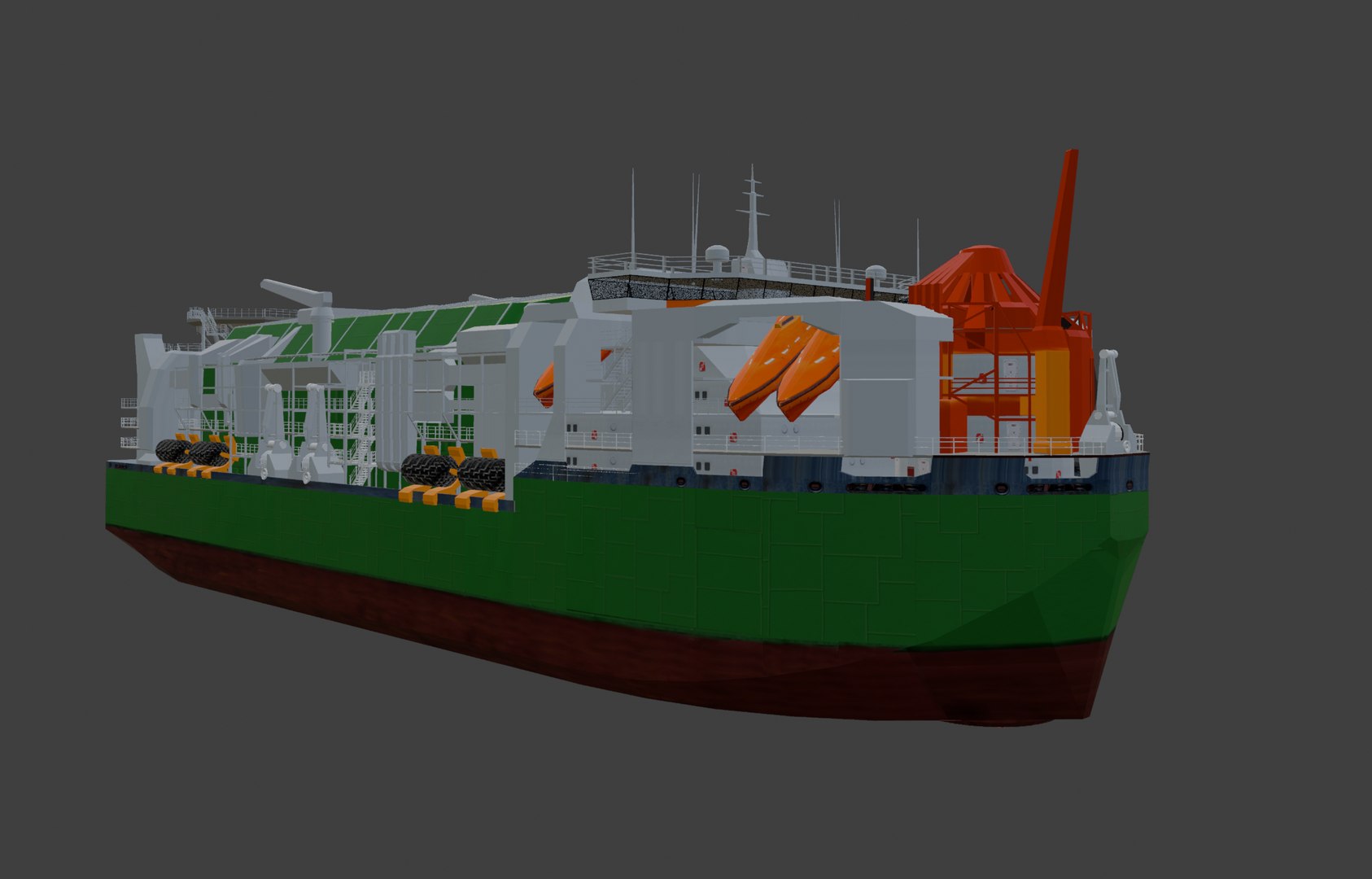 Small FPSO FSRU Ship 145m 60000 M3 3D Model - TurboSquid 2408322