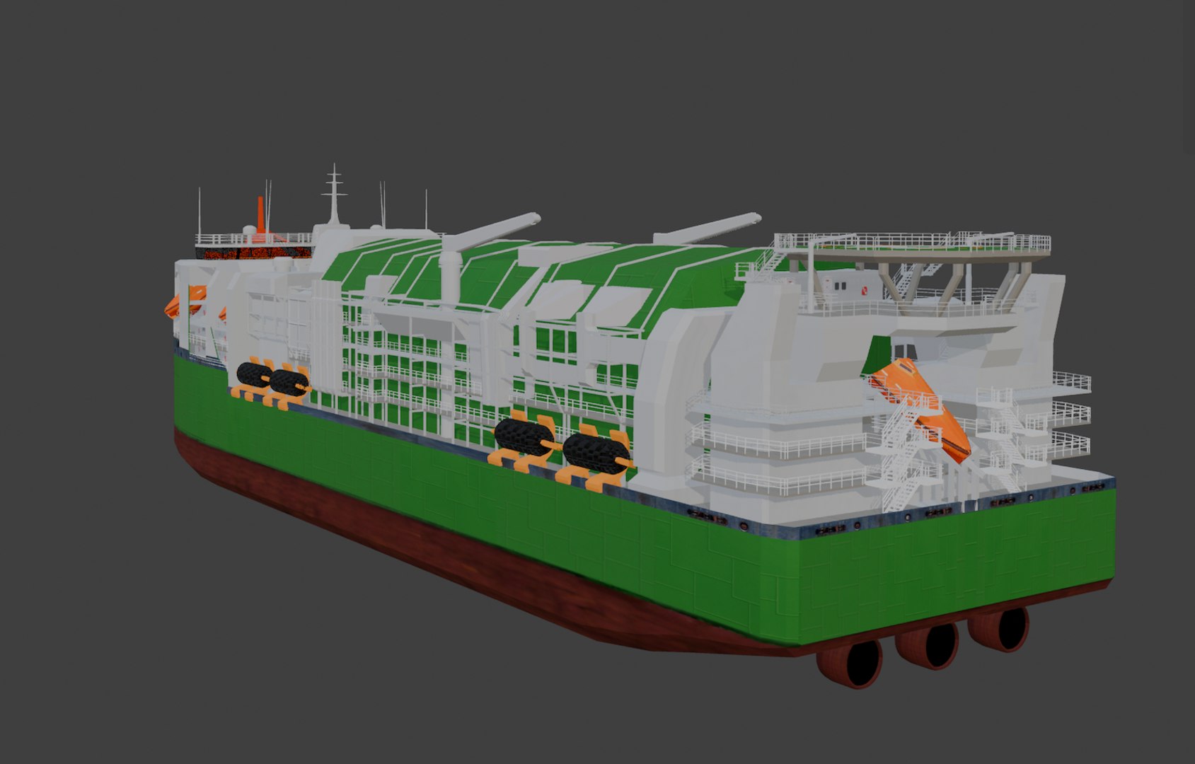 Small FPSO FSRU Ship 145m 60000 M3 3D Model - TurboSquid 2408322