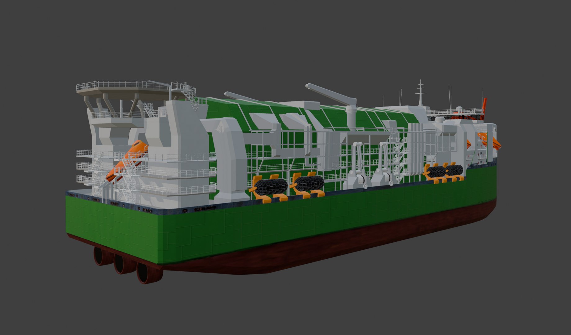 Small FPSO FSRU Ship 145m 60000 M3 3D Model - TurboSquid 2408322