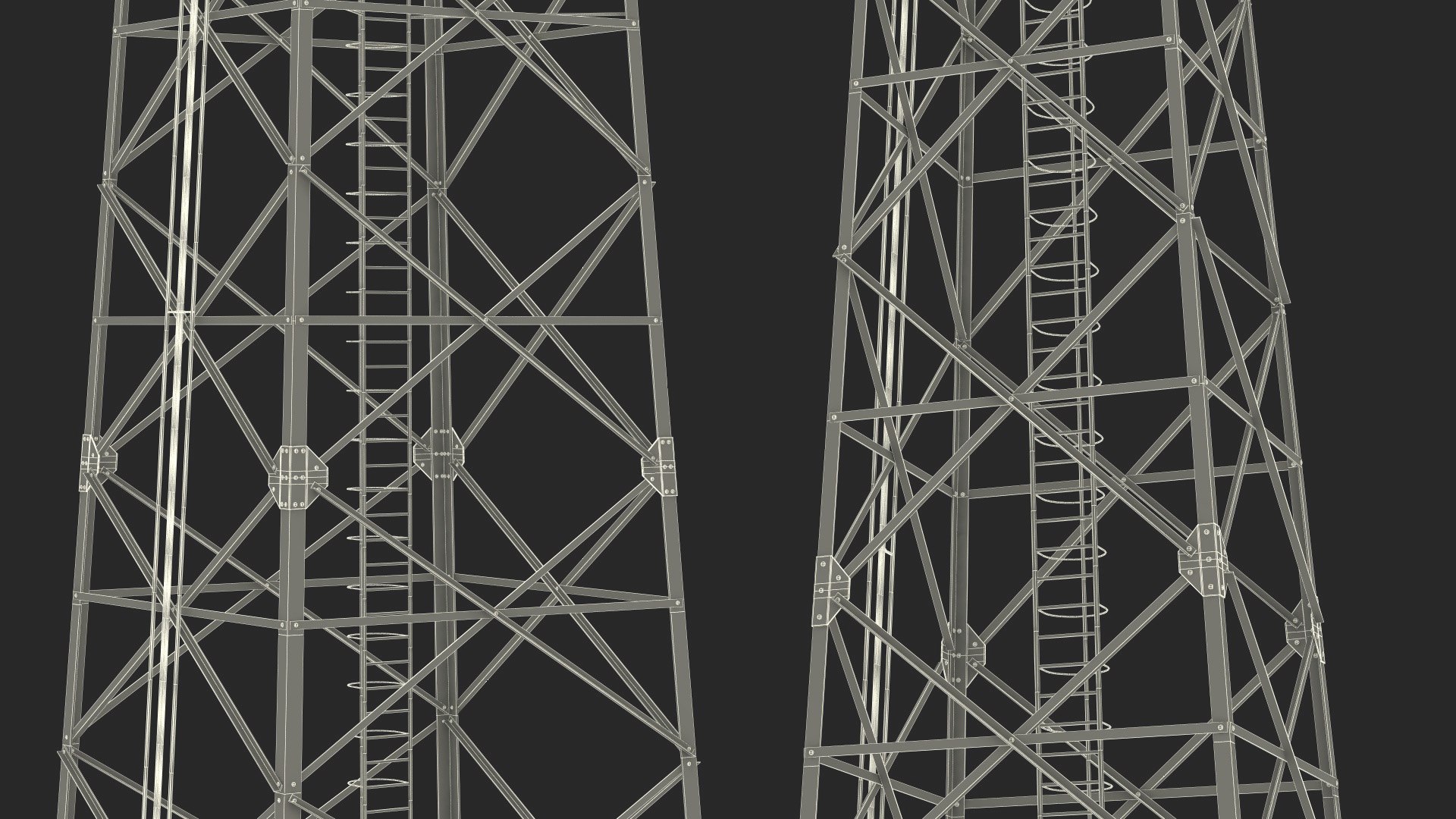 3D Cellular Communication Tower - TurboSquid 2199158