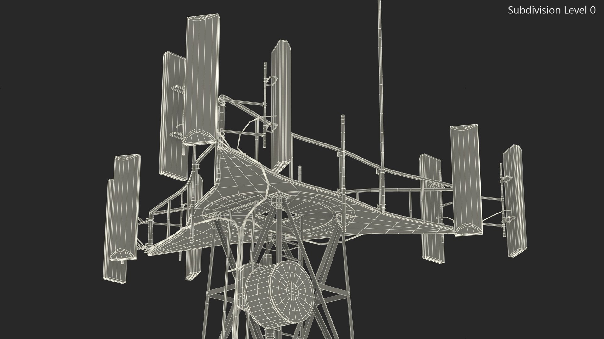 3D Cellular Communication Tower - TurboSquid 2199158