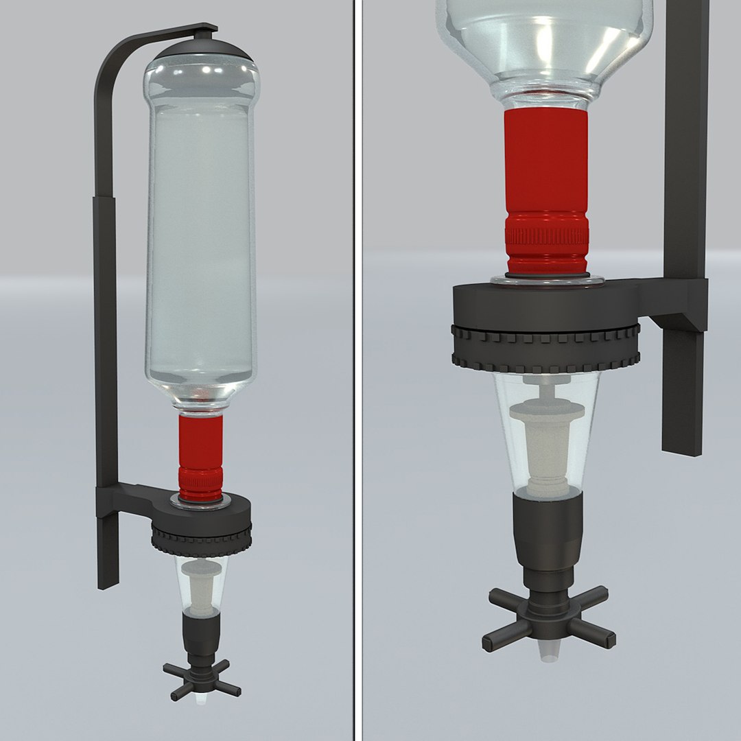 3D Alcohol Bottle Dispenser Model - TurboSquid 2223416