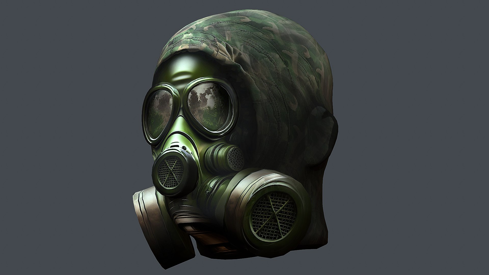 3D Model Gas Mask Protection Plastic Model - TurboSquid 2038340