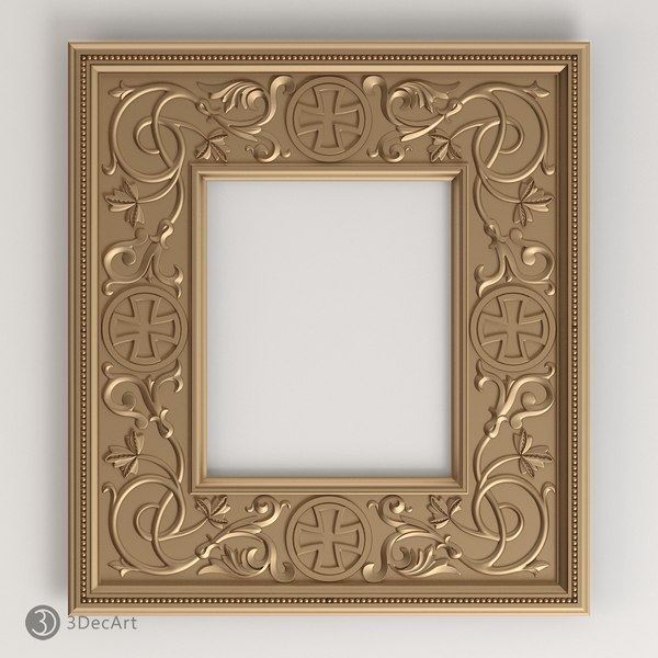 3d carved frame