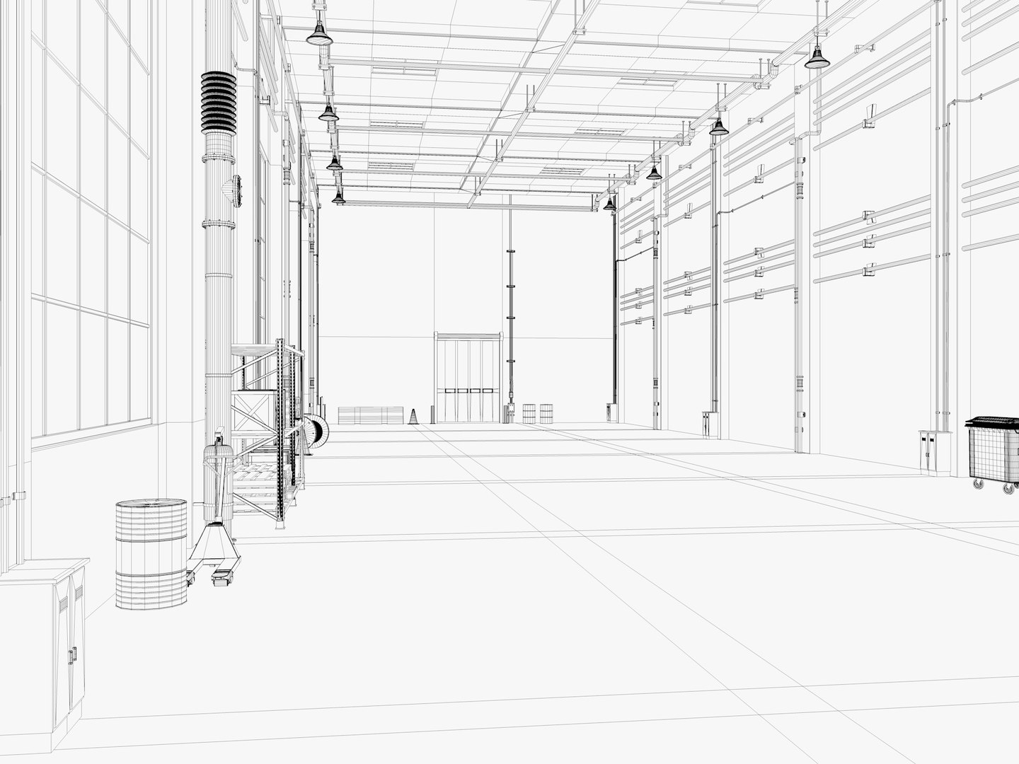 Warehouse Factory Interior 3D Model - TurboSquid 2292851