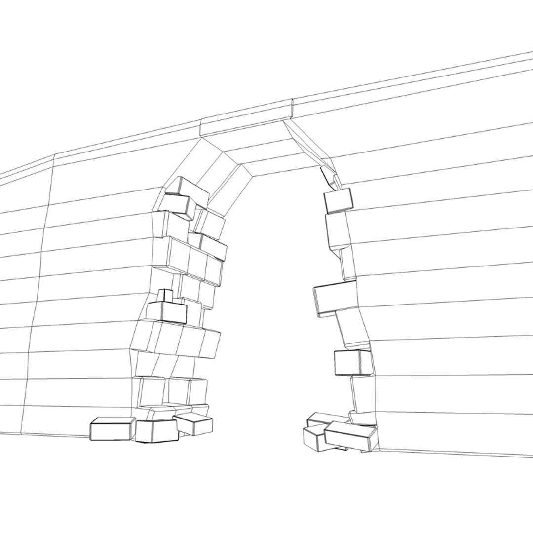 Broken Wall 3d Model