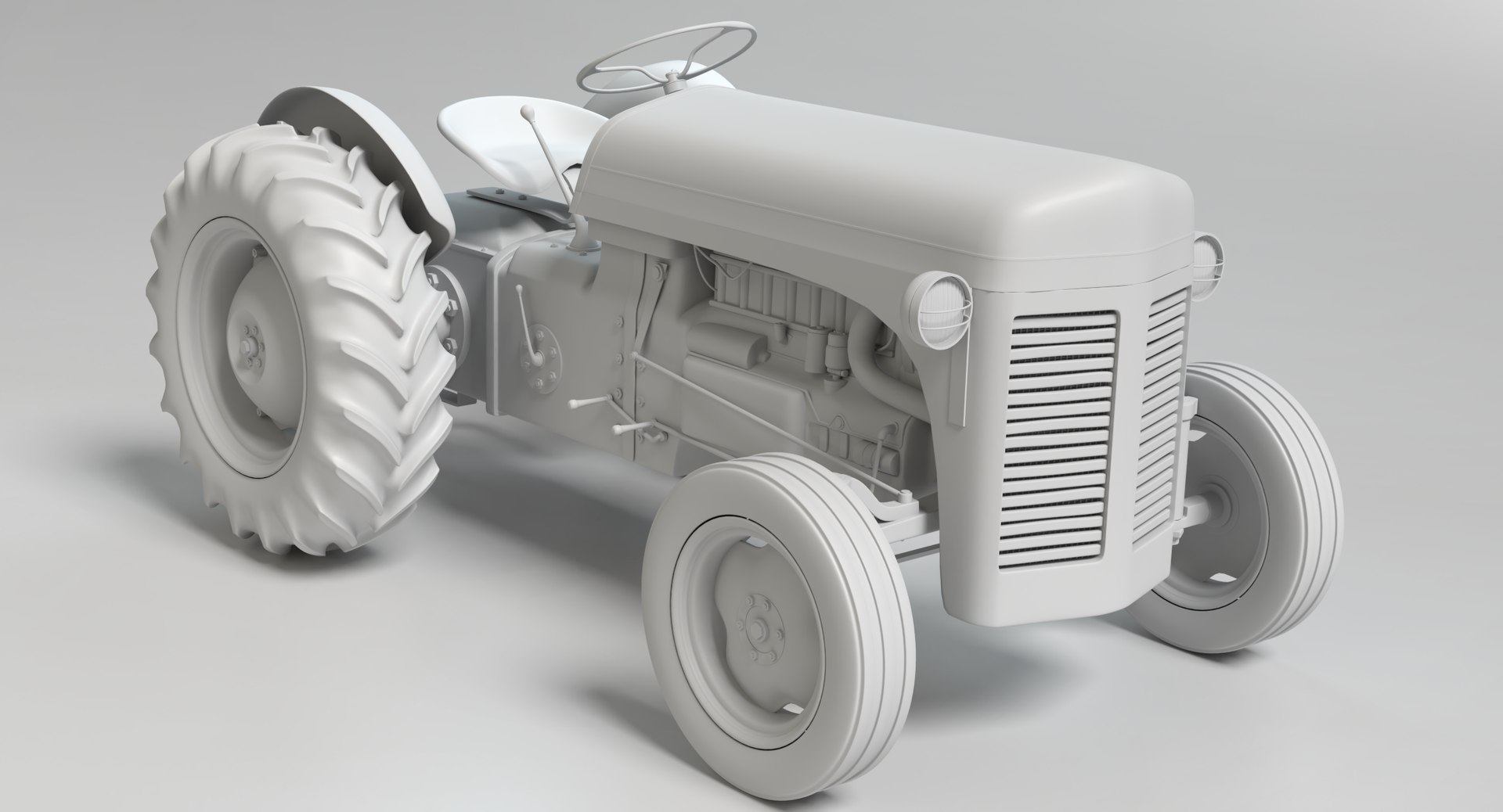 Red Tractor 3D Model - TurboSquid 1243289