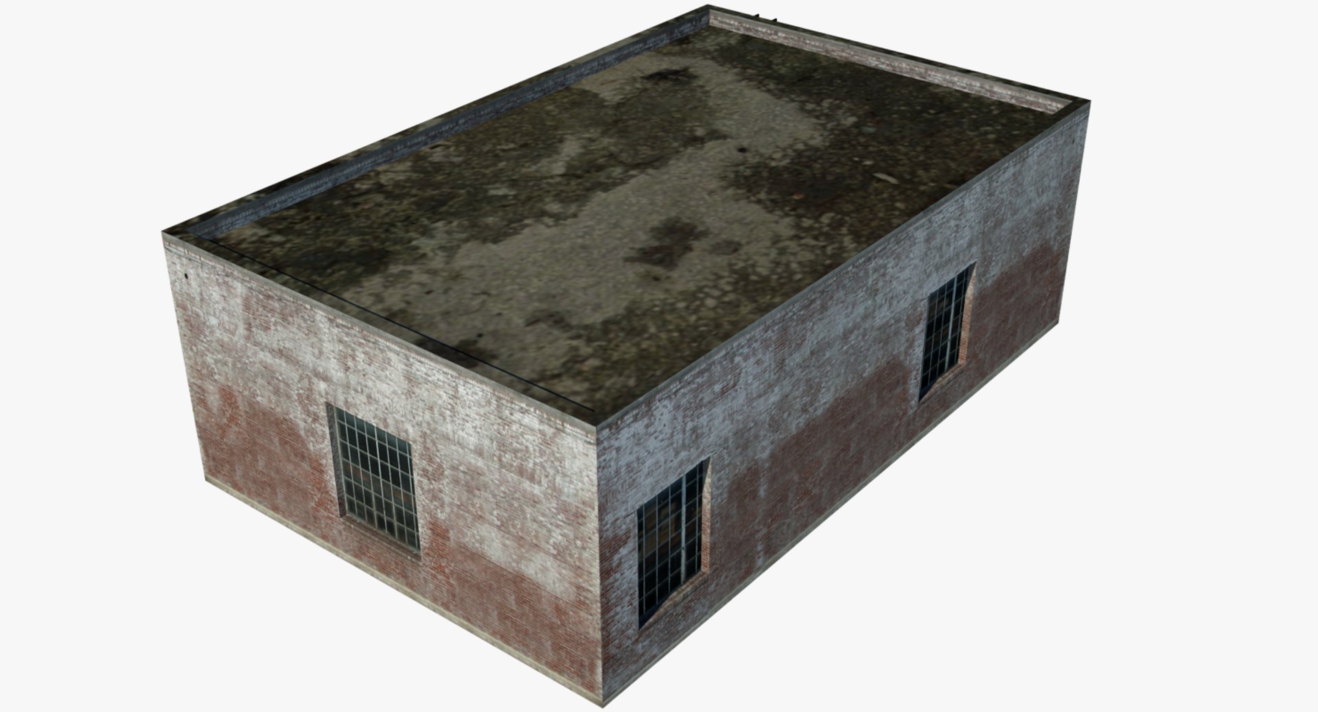 old style warehouse 3d model