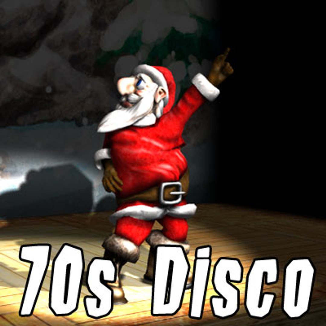 Santa Claus Dancing Disco 3d Model