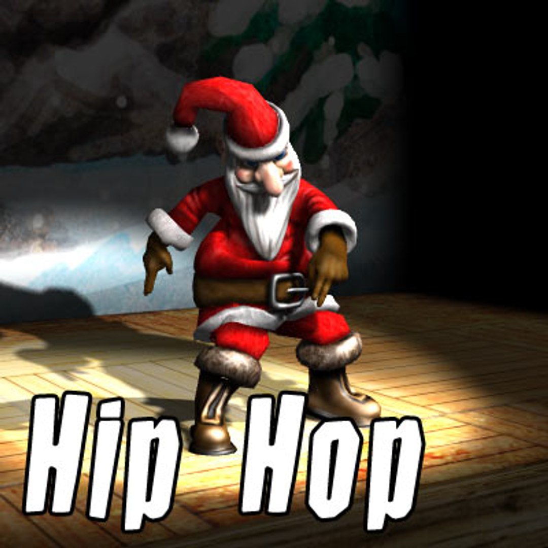 Santa Claus Dancing Disco 3d Model