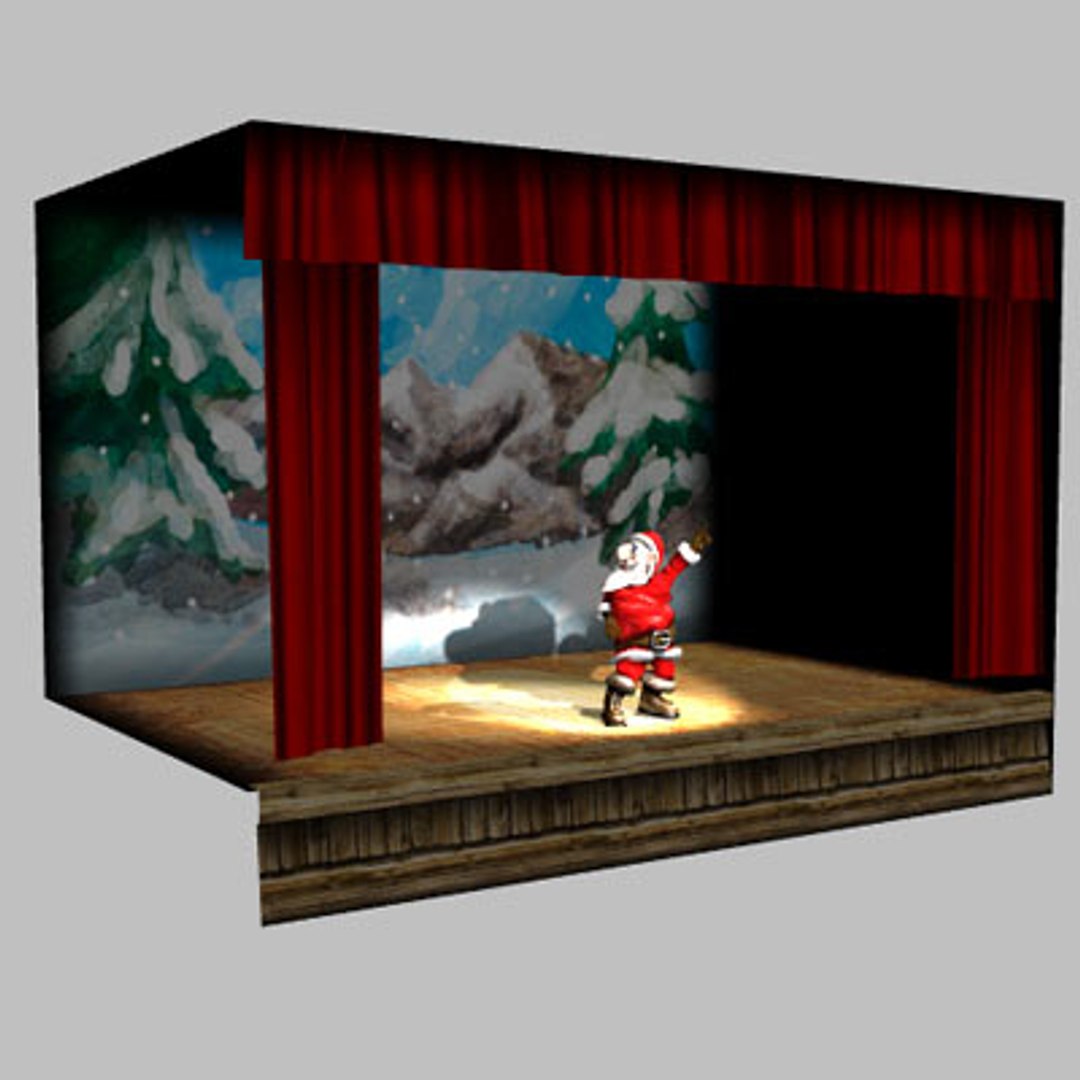Santa Claus Dancing Disco 3d Model