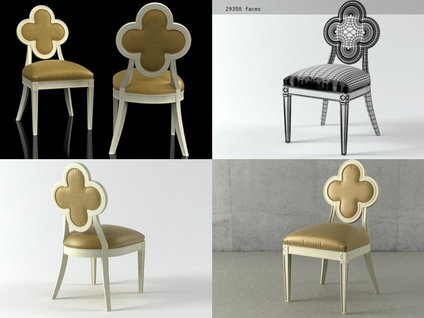 3D Model Alexandra Chair - TurboSquid 1181895