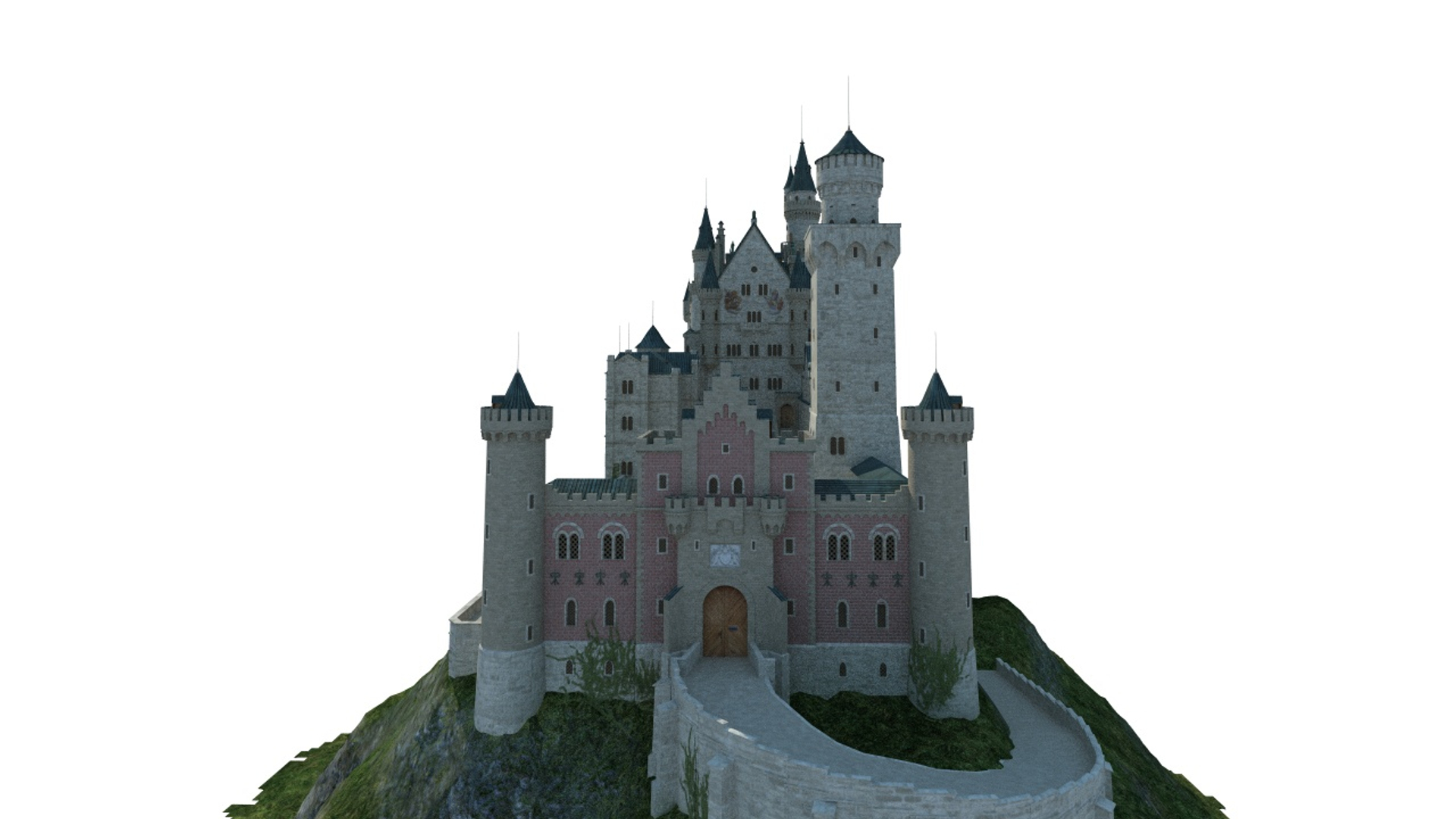 German Neuschwanstein 3d Max