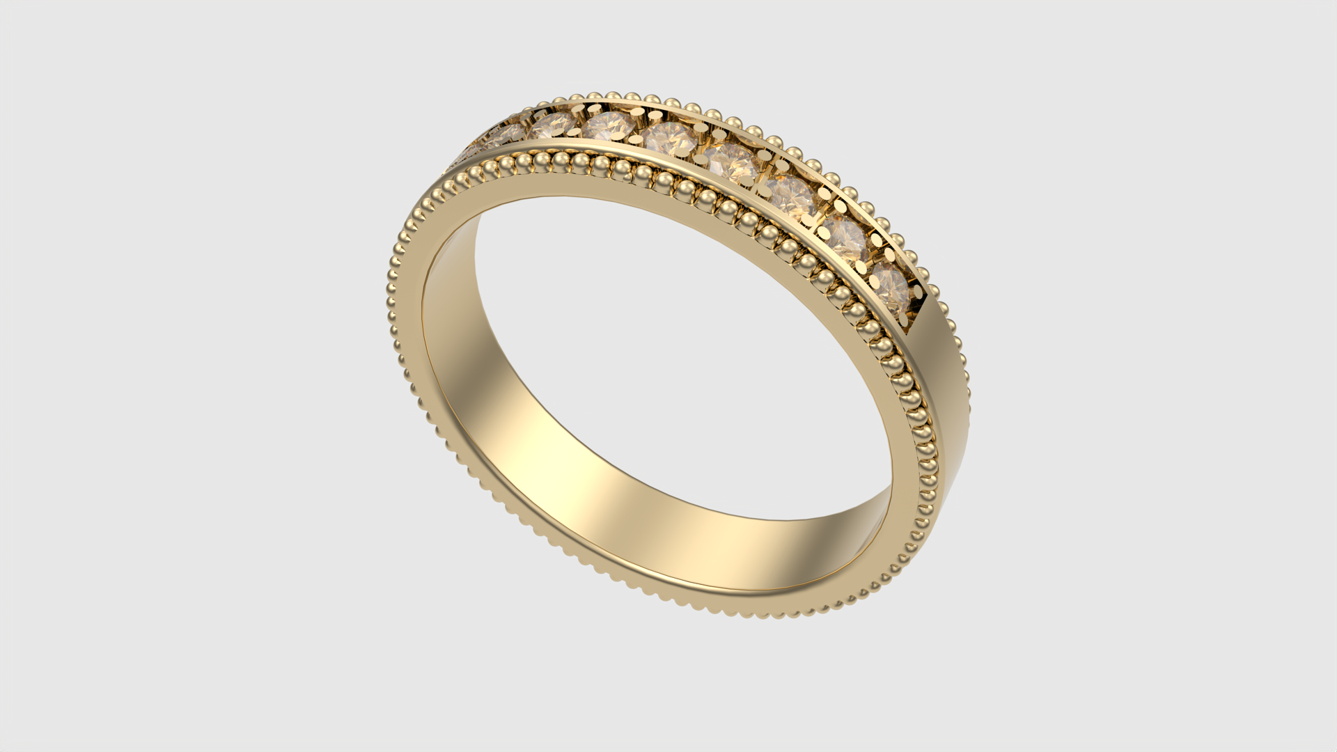 Grisant Gem Wedding Band JDBCo Model - TurboSquid 2350020