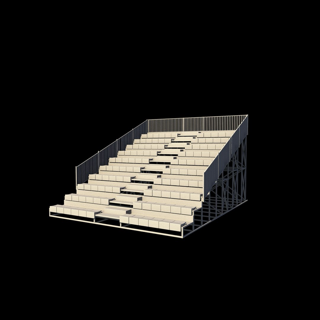 3D Bleacher 3D Model - TurboSquid 2554158