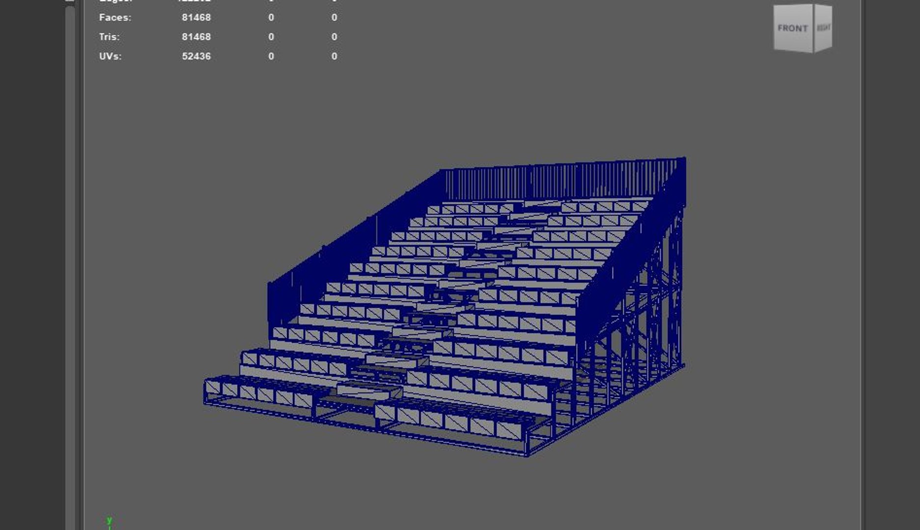 3D Bleacher 3D Model - TurboSquid 2554158