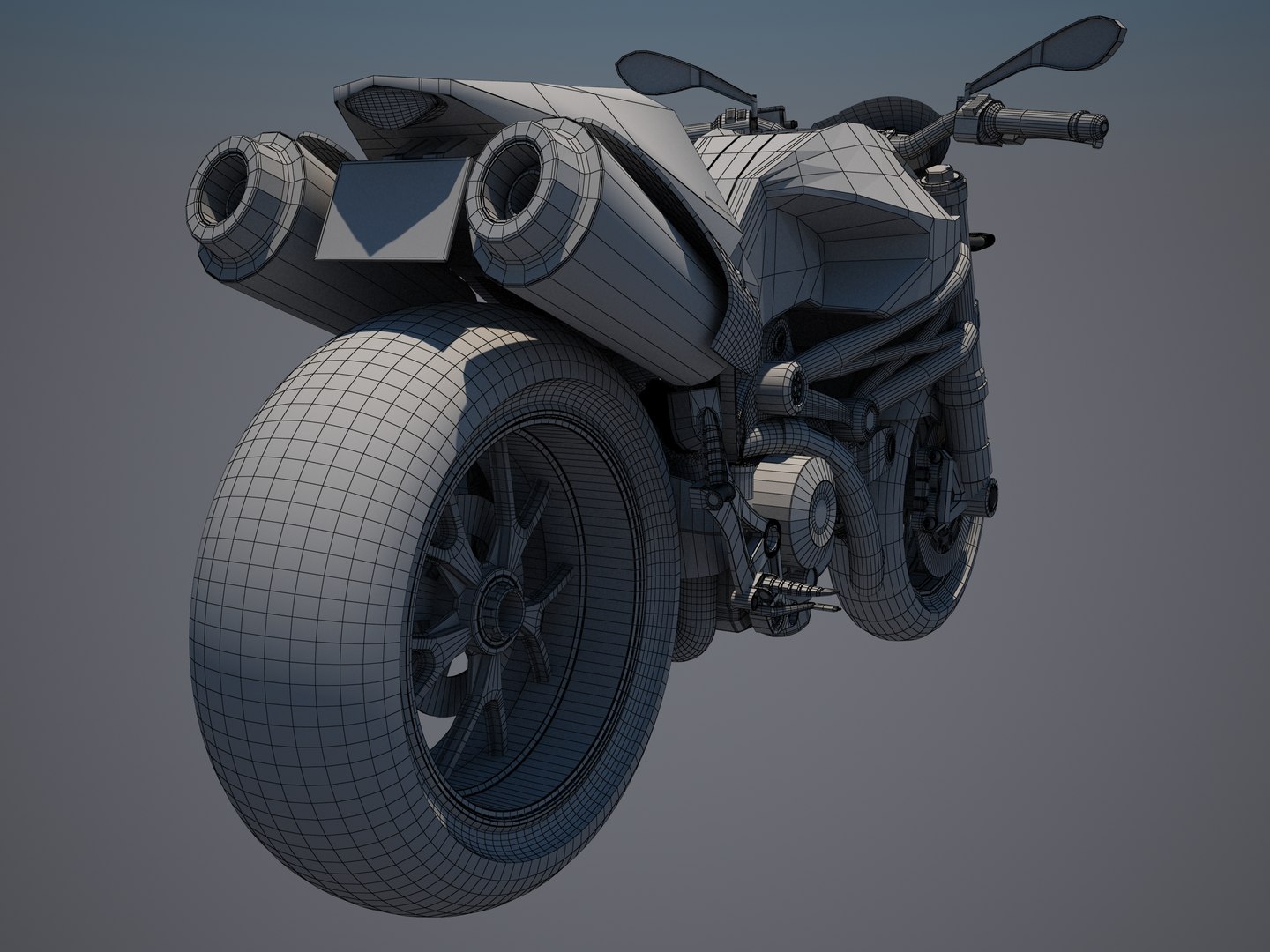 3d Cartoon Ducati Monster