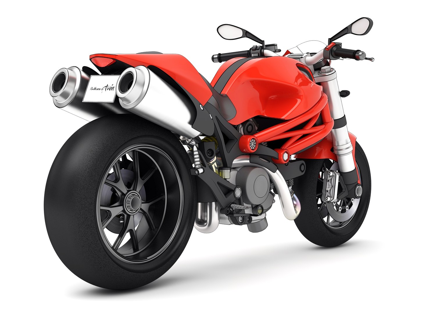 3d Cartoon Ducati Monster