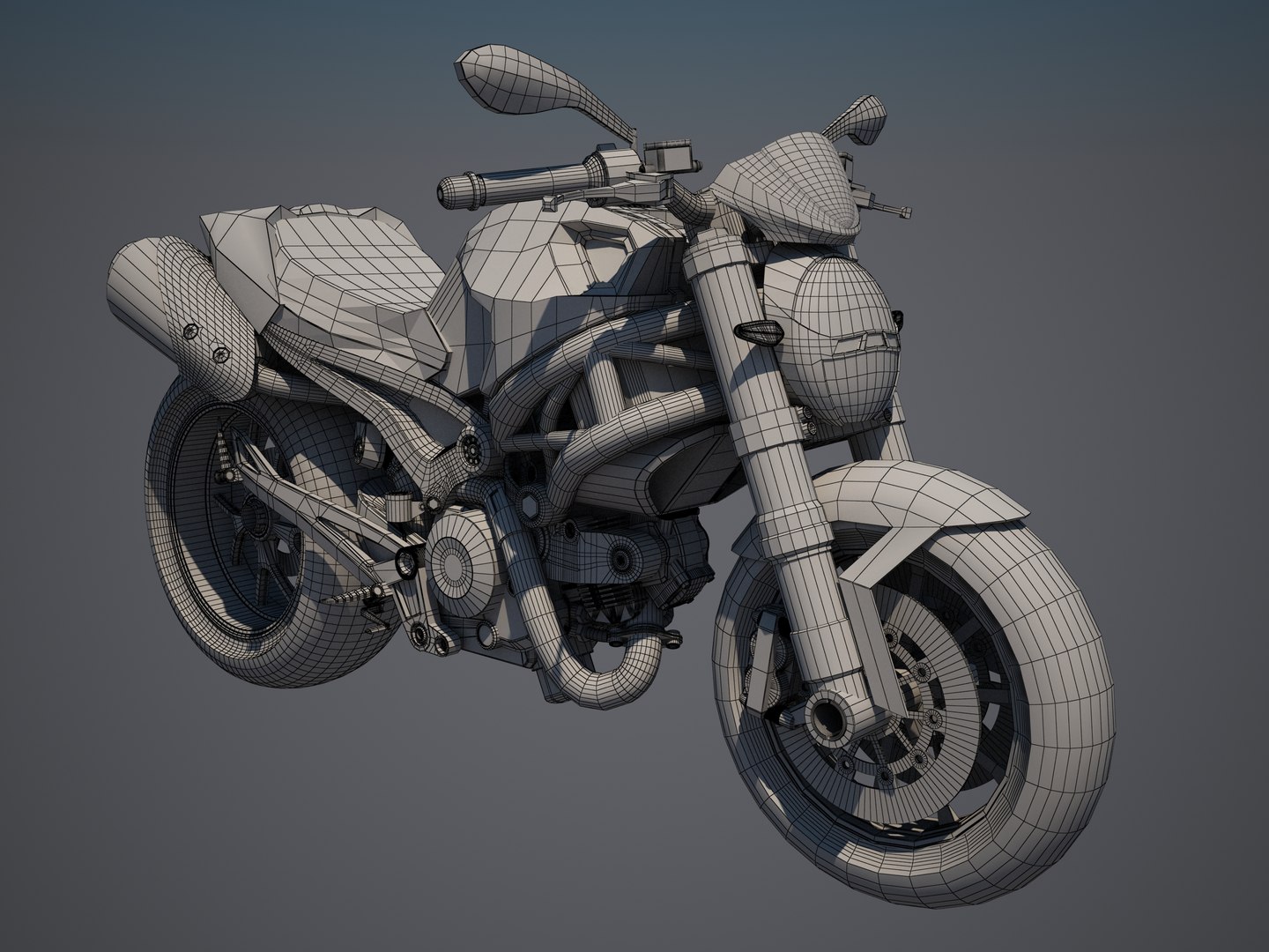 3d Cartoon Ducati Monster