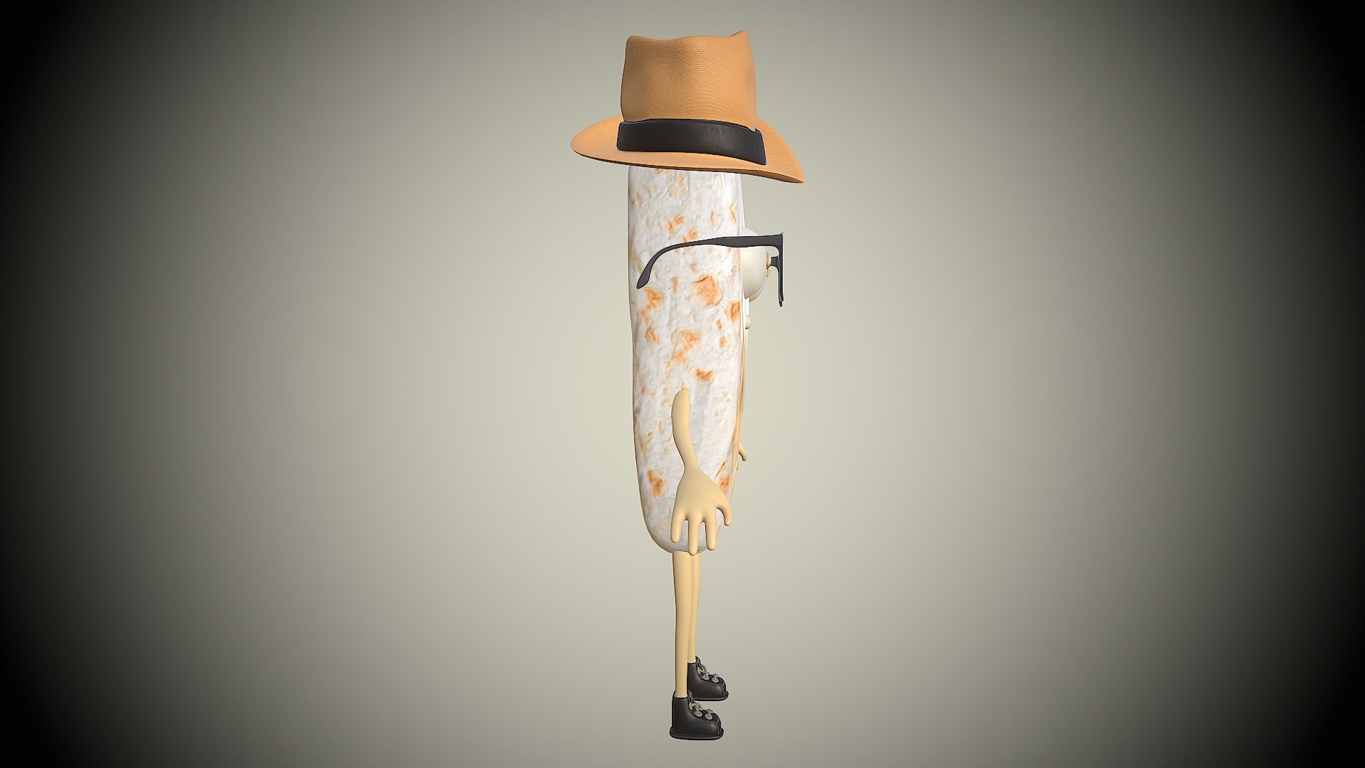 3D Cartoon Fast Food Tacos Character - TurboSquid 2274085