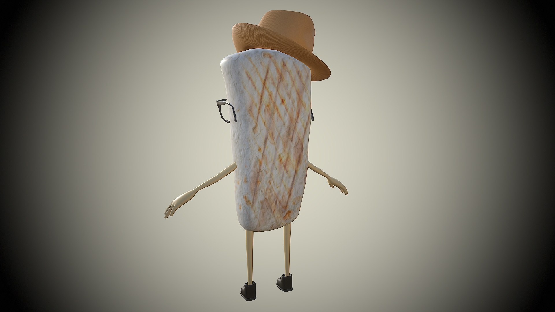 3D Cartoon Fast Food Tacos Character - TurboSquid 2274085