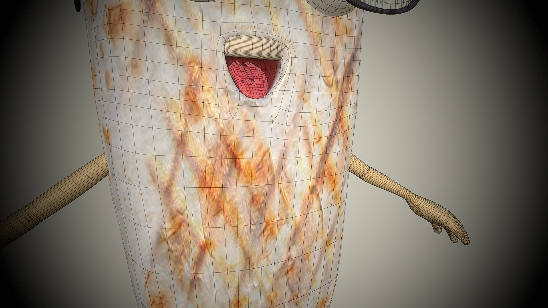 3D Cartoon Fast Food Tacos Character - TurboSquid 2274085