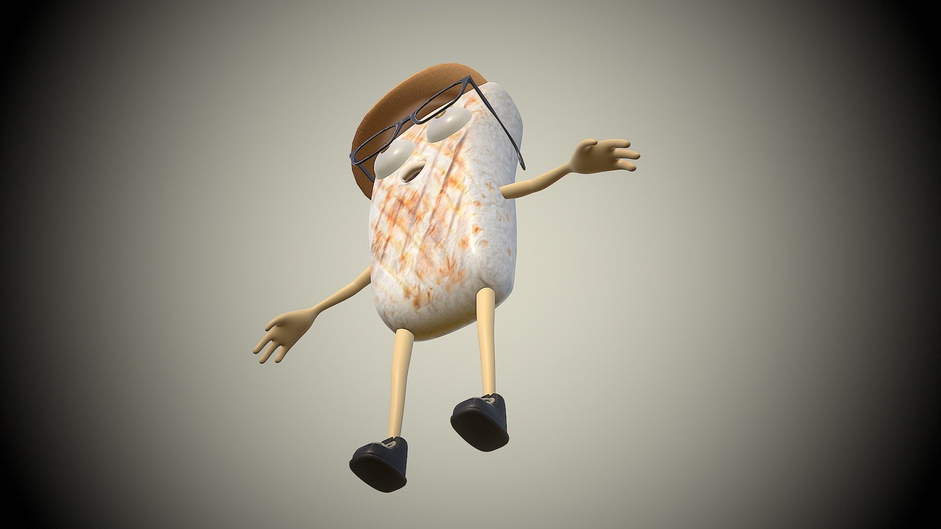 3D Cartoon Fast Food Tacos Character - TurboSquid 2274085