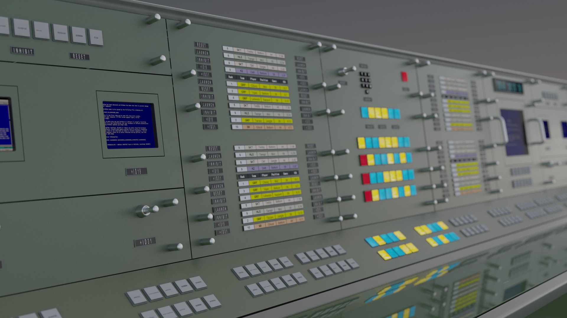Mission Conrtol Panel 3D - TurboSquid 2044111