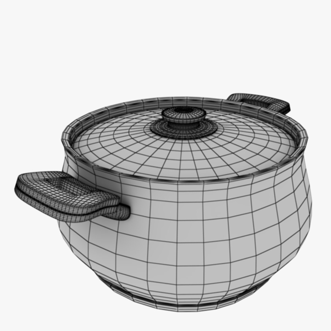 pot cook cooker 3d model