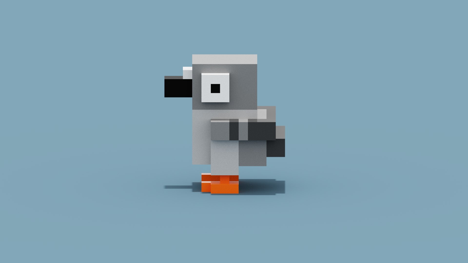 3D Voxel Pigeon - TurboSquid 1910193