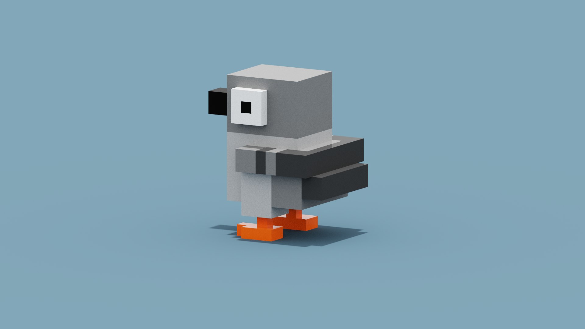 3D Voxel Pigeon - TurboSquid 1910193