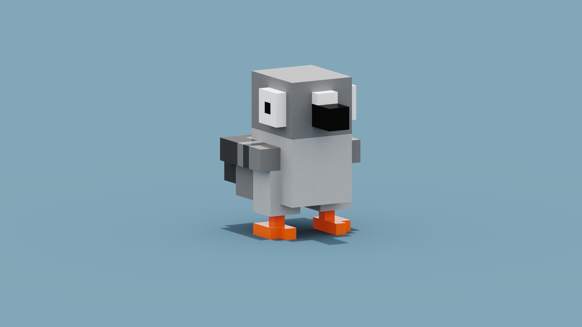 3D Voxel Pigeon - TurboSquid 1910193