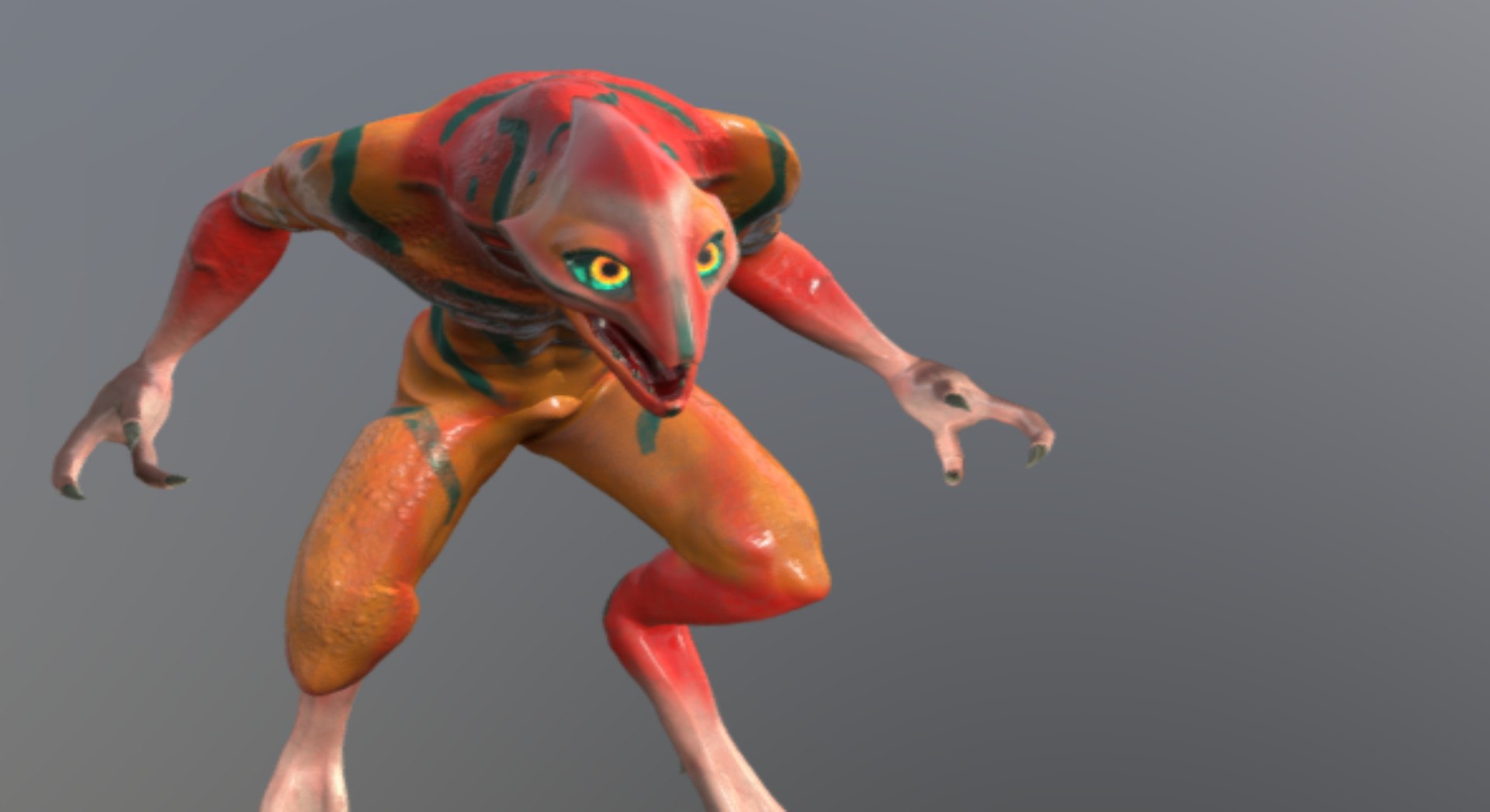 Amphibian monsters 3D - TurboSquid 1746432