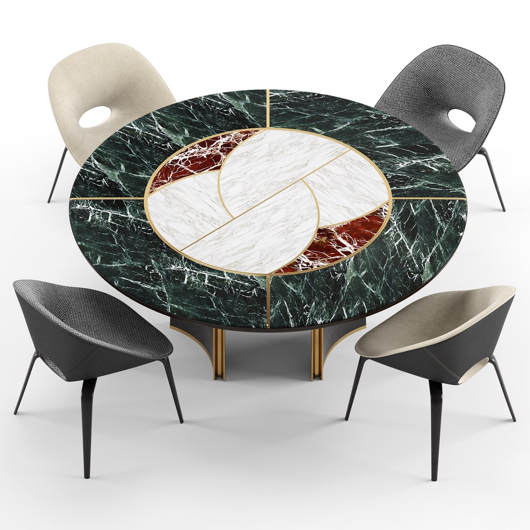 3D Model Tanya Chair Jason Table - TurboSquid 1399927