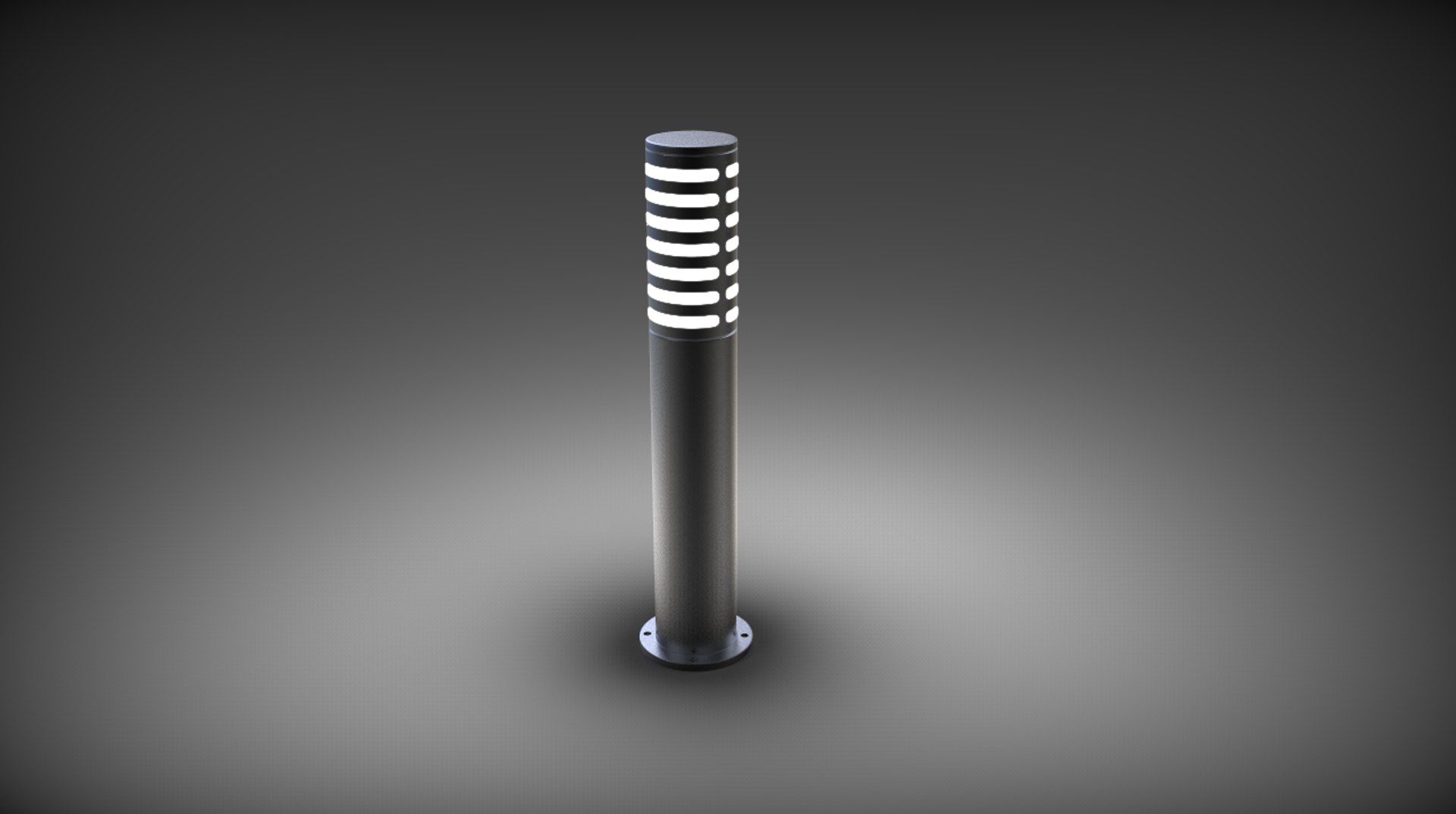 3d garden light model
