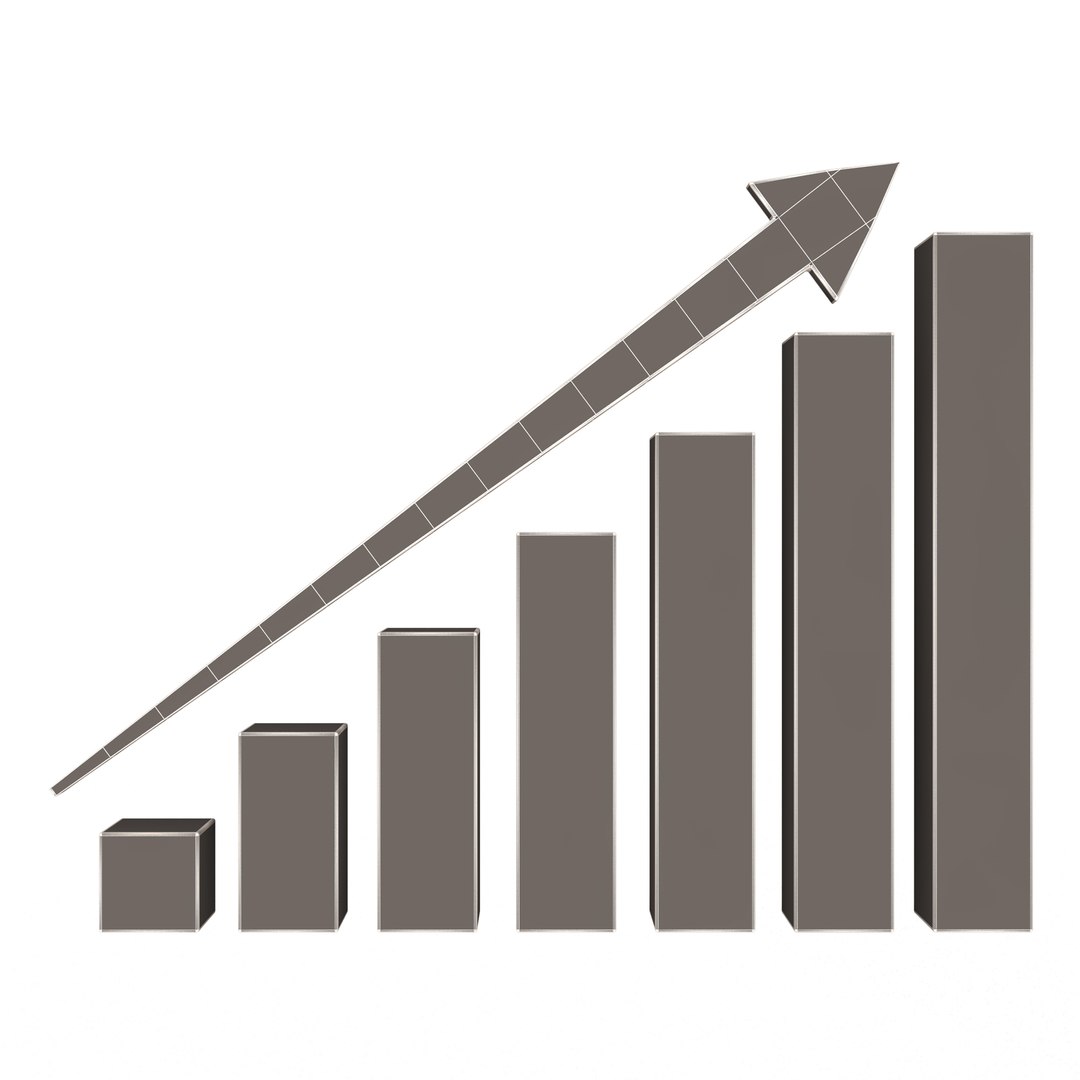 3D Bar Chart 02 Model - TurboSquid 1812977