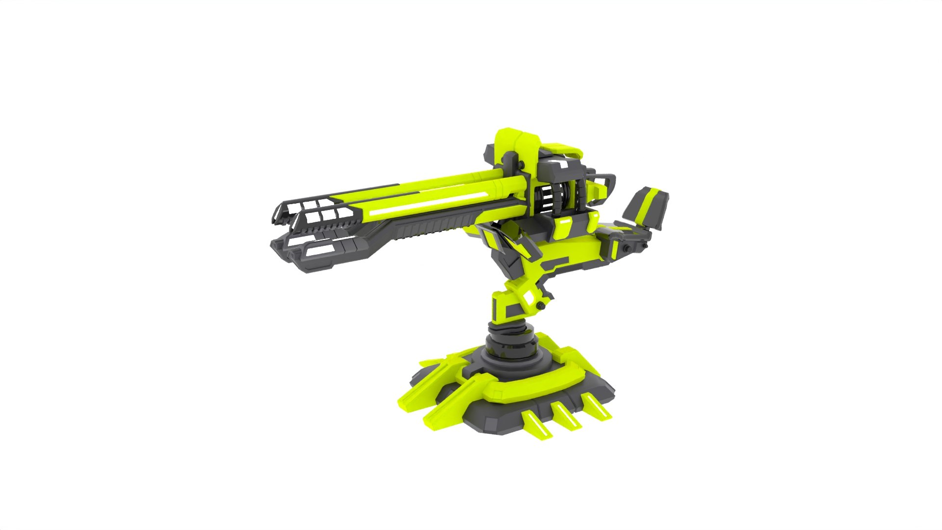 3D Model Laser Turret 2 - TurboSquid 2280098
