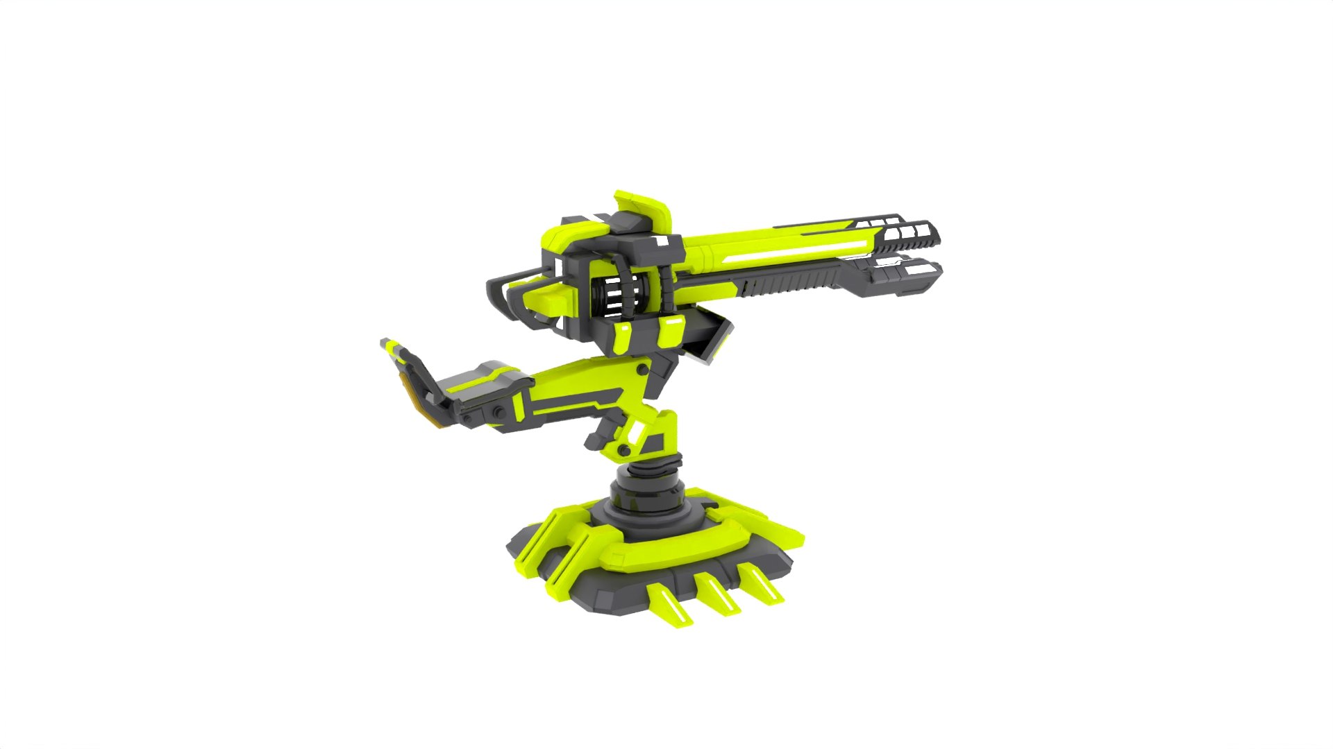3D Model Laser Turret 2 - TurboSquid 2280098