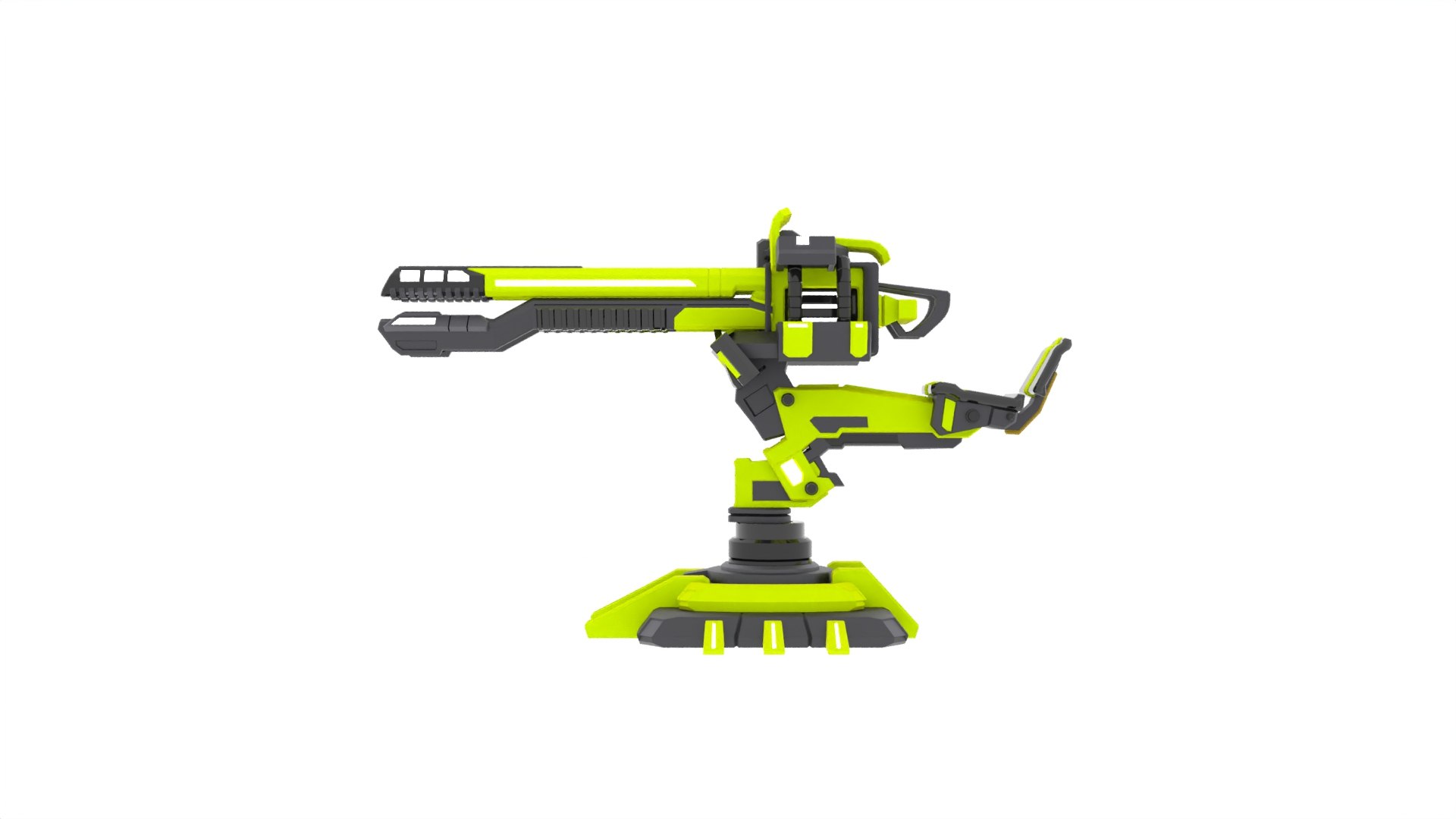 3D Model Laser Turret 2 - TurboSquid 2280098