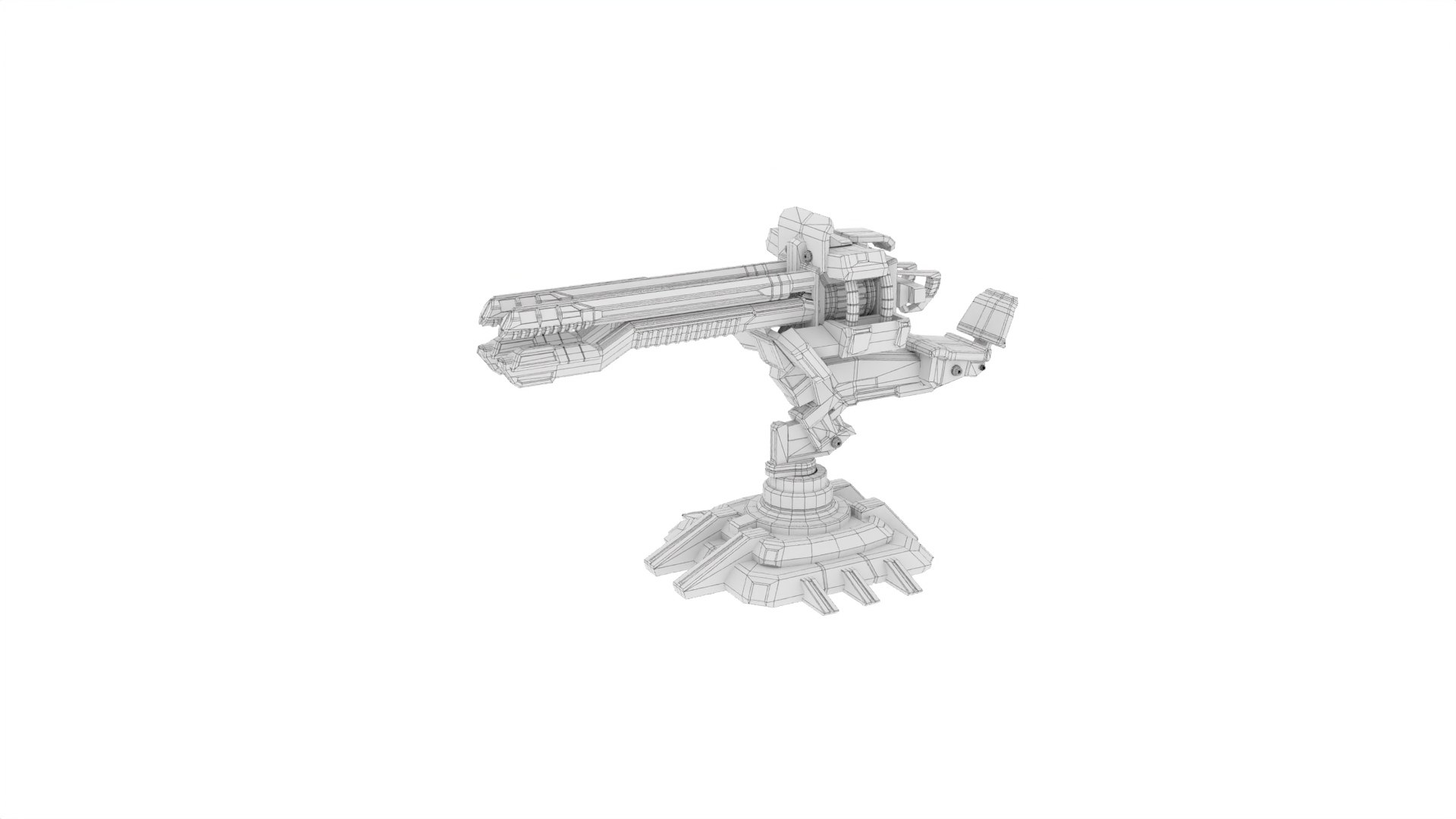 3D Model Laser Turret 2 - TurboSquid 2280098