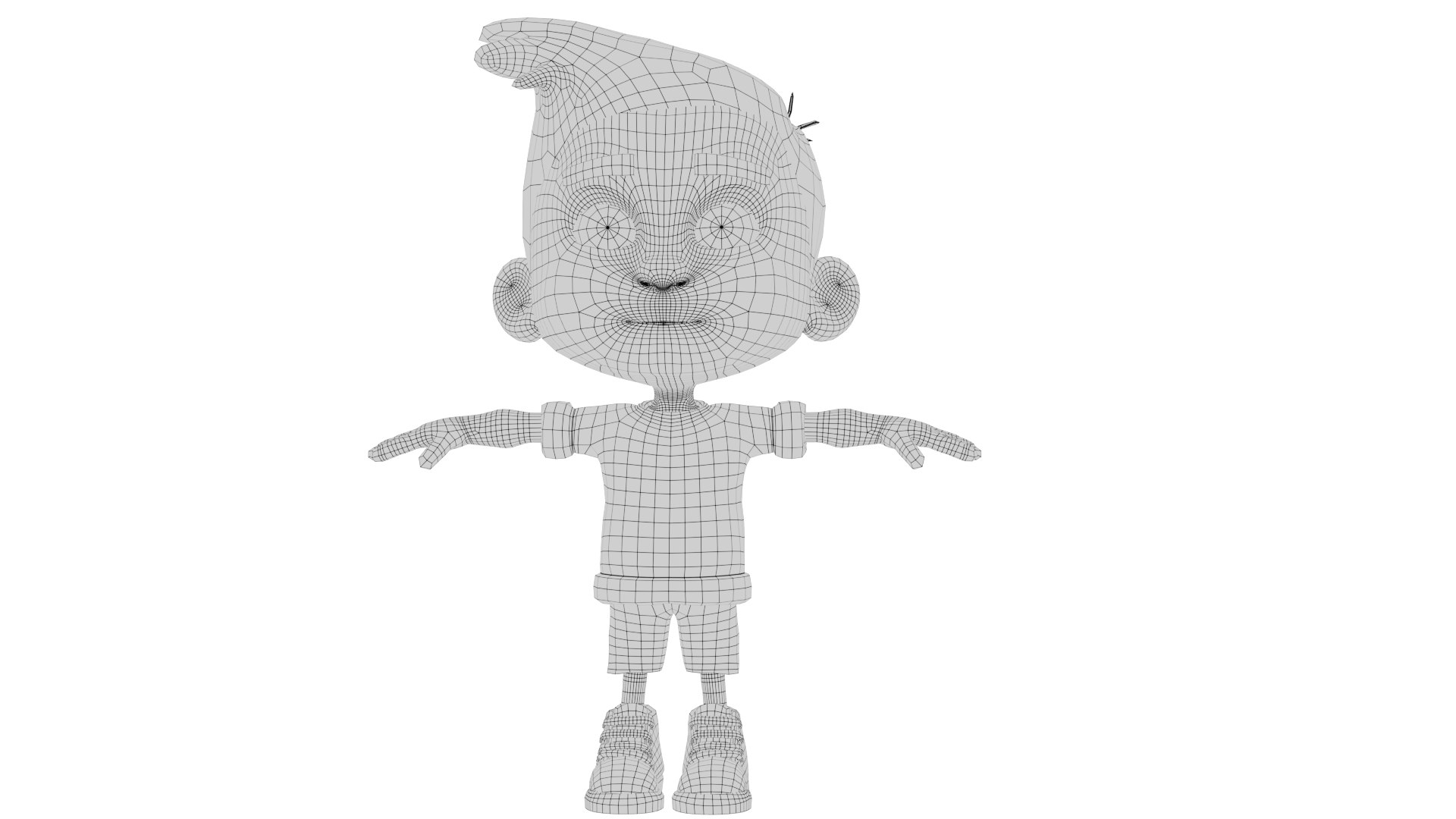 3D Model Mischievous Cartoon Boy - TurboSquid 2194266