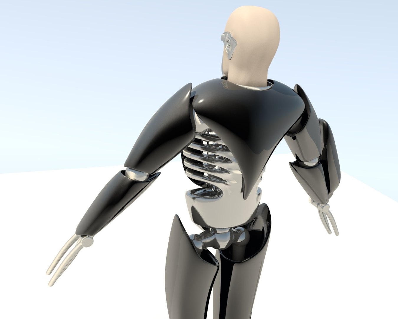 Humanoid Warrior Animation 3d Obj