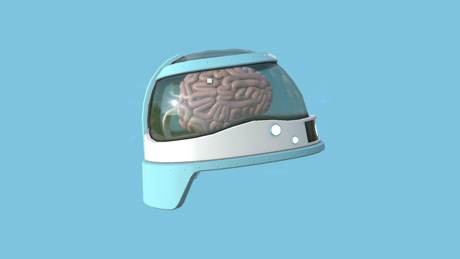 3D SciFi Brain Helmet 08 Faces - Character Design Fashion model ...