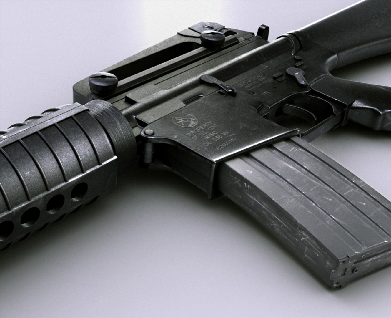 3d m16 rifle model