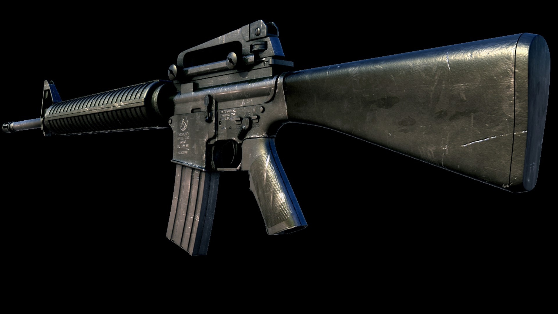 3d m16 rifle model