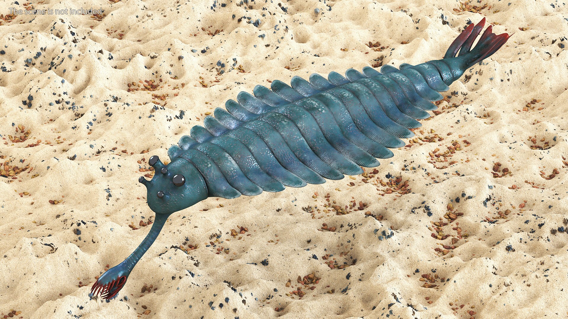 3D Green Opabinia - TurboSquid 2179919