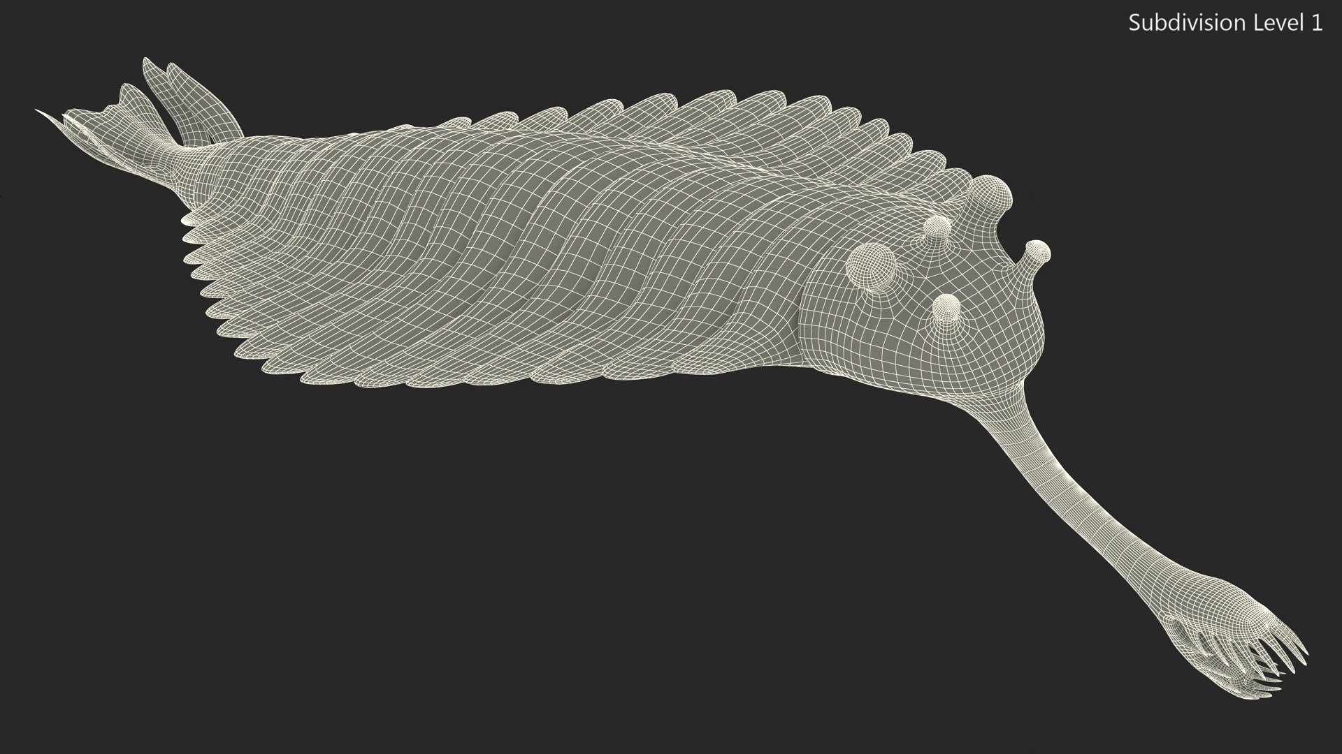 3D Green Opabinia - TurboSquid 2179919